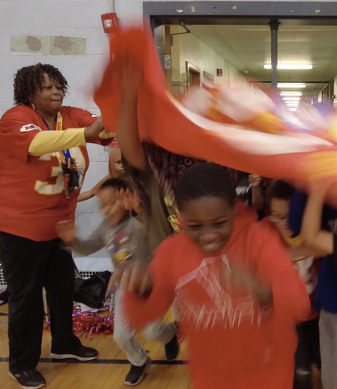 Watch: LINC Super Bowl dance party at Whittier Elementary - LINC